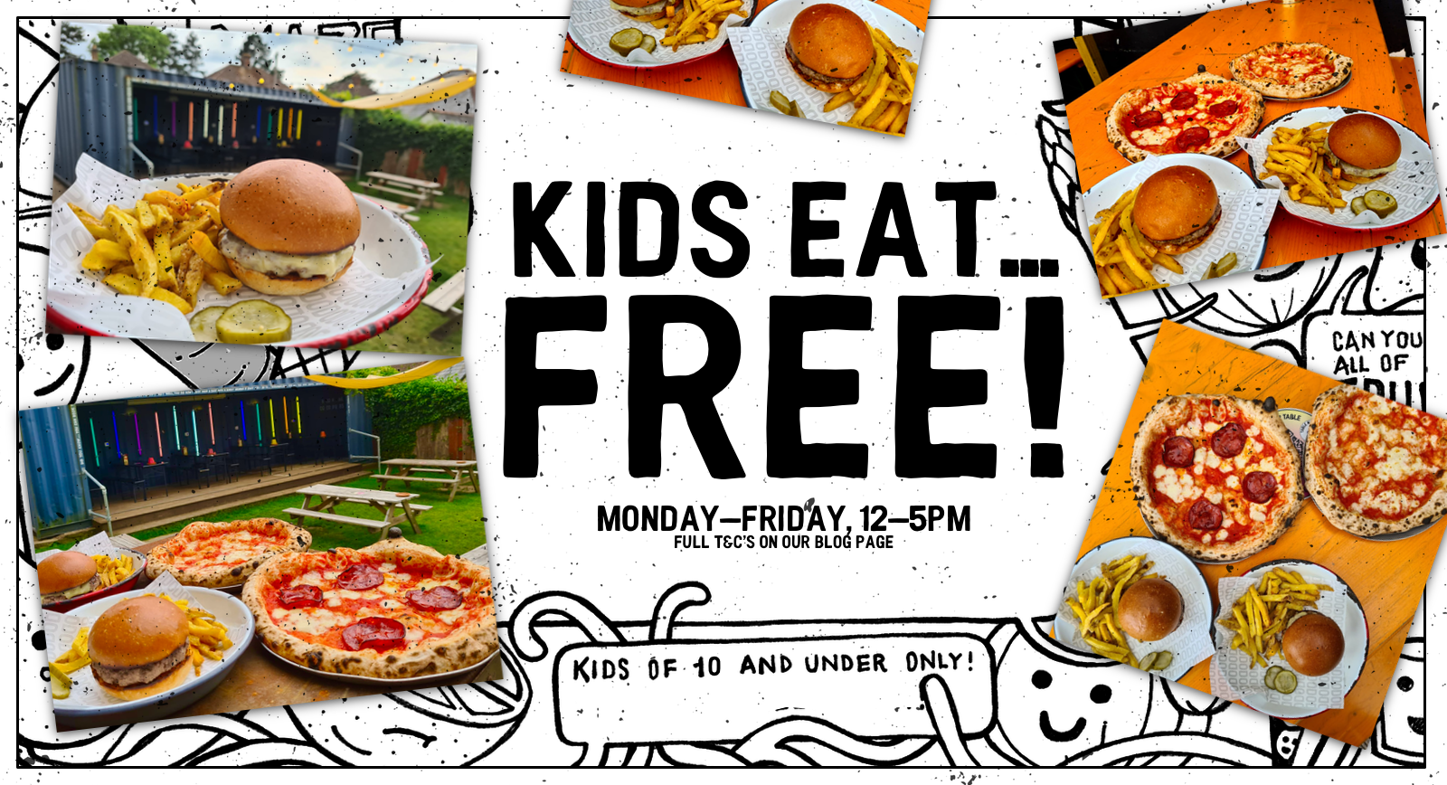 KIDS EAT FREE BANNER - Dodo Pub Co.